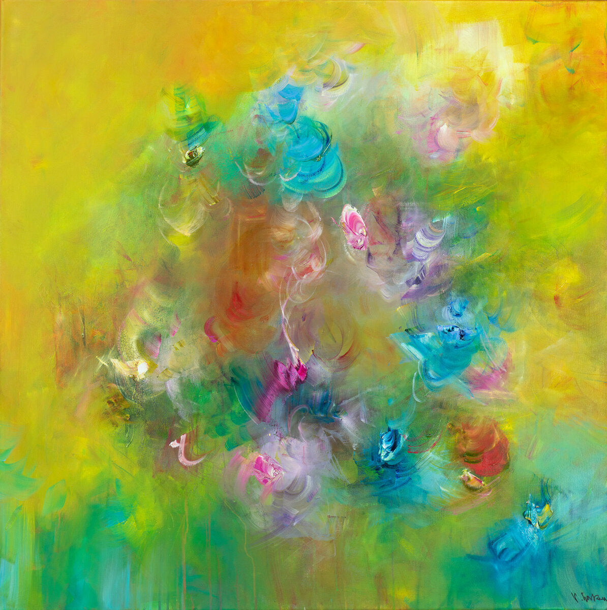 Dopamine by Victoria Horkan | Textural Abstract Art | Arkley Fine Art