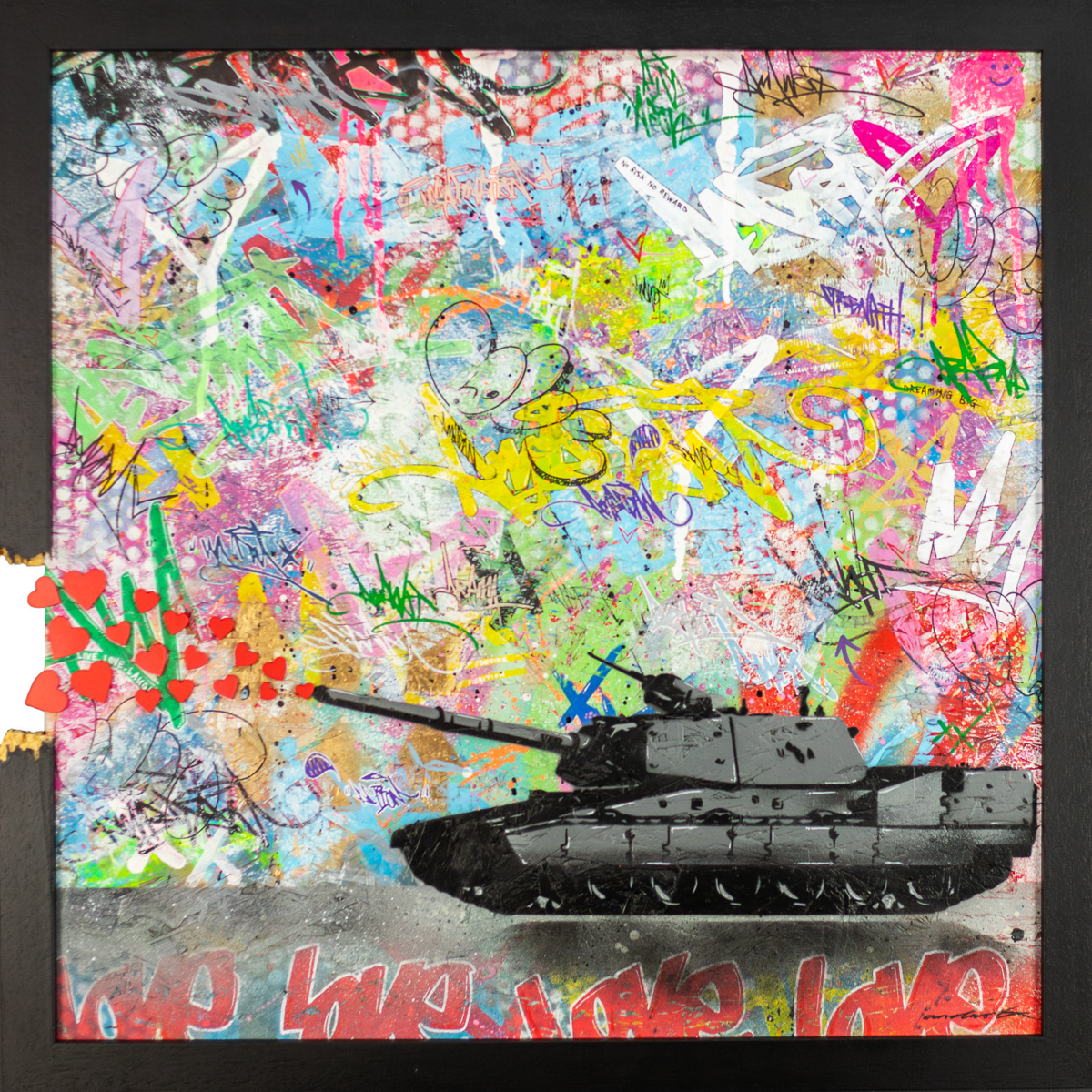 Love Machine - by And Wot - Urban Graffiti Art | Arkey Fine Art
