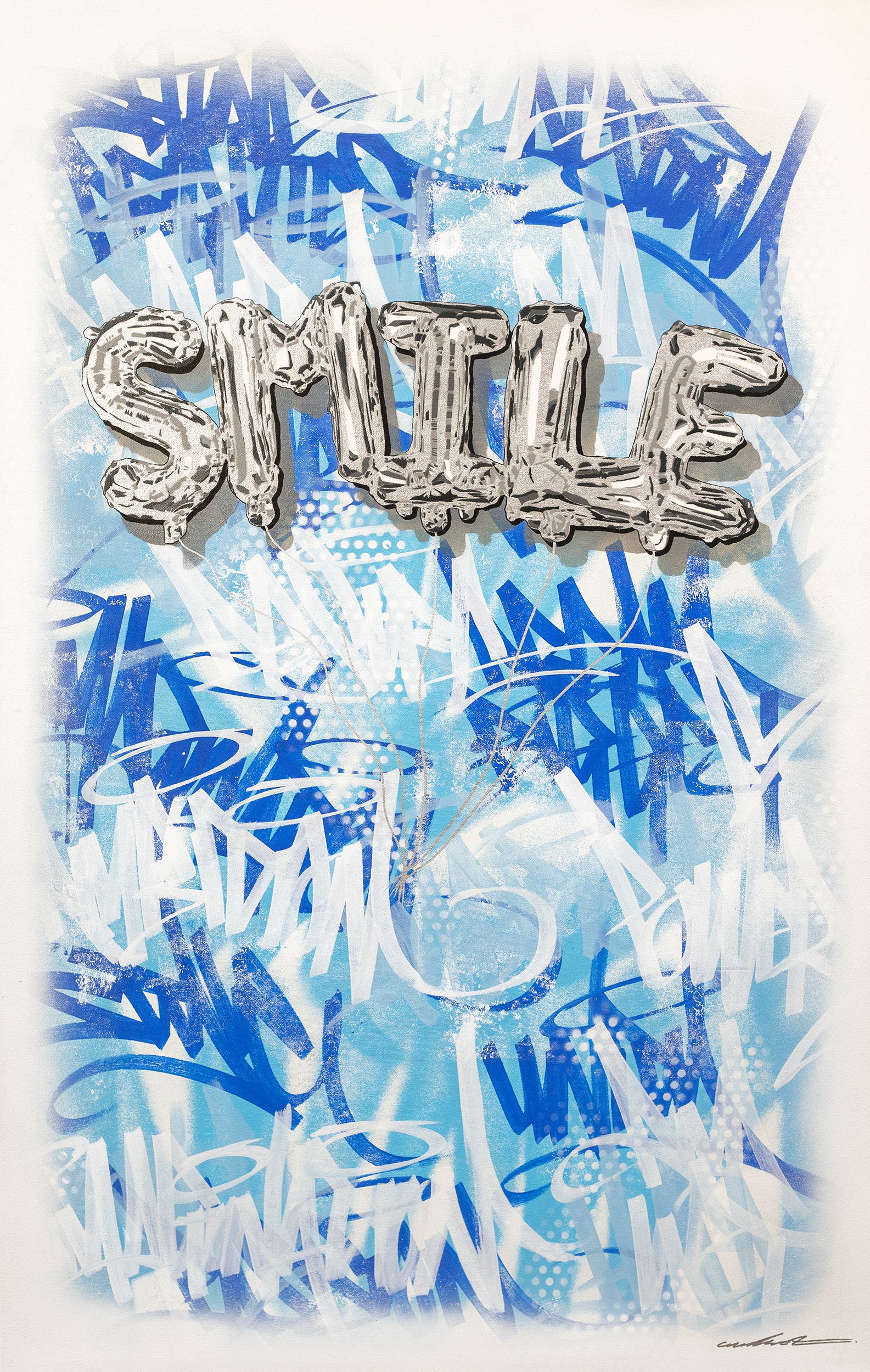 "Smile" by And Wot - Urban Graffiti Art | Arkey Fine Art